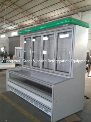 China Four Swing Doors Combination Commercial Display Freezer for sale
