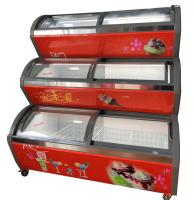 China 3 Layer Horizontal Popsicle Ice Cream Display Freezer 1200×900×1380mm with Digital Temperature Control for sale