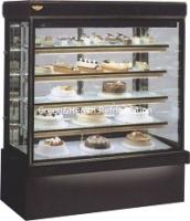 China Vertical Cake Display Freezer 1200-1800mm with 2-10℃ Temperature Range and LED Lighting for sale