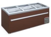 China Top Open Island Display Freezer 900L-1500L Capacity with Danfoss Compressor -18°C to -22°C Temperature Range for sale