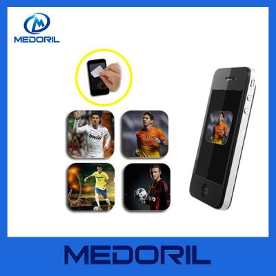China Customized brand logo mobile phone screen cleaner sticker for wholesale for sale