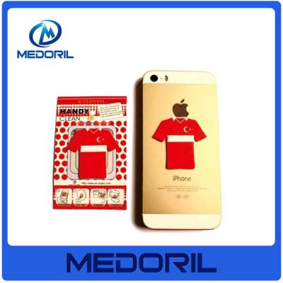 China 2016 microfiber full color print custom shape mobile phone screen cleaner / wipe stickers for sale