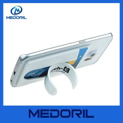 China Shenzhen factory custom silicone mobile phone card wallet holder with logo for sale
