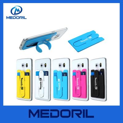 China Wholesale cheap adhesive backed silicone pocket business card stand holder for sale
