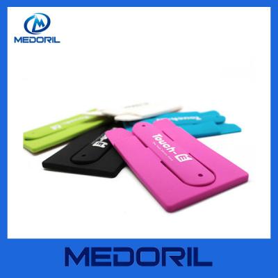 China Wholesale 3M sticker silicone smart wallet stand holder for mobile phone for sale