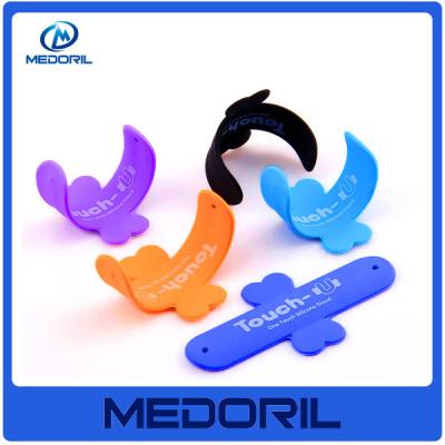 China Custom logo universal silicone mobile phone support touch u mobile stand holder for sale
