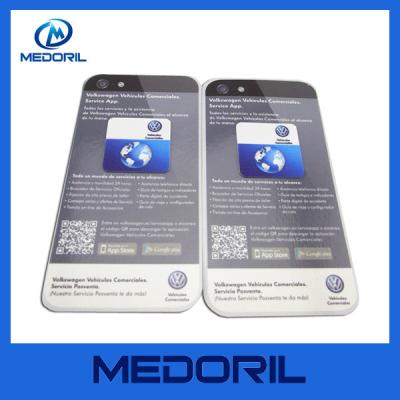 China HOT Beautiful printing microfiber sticky mobile phone screen cleaner with business card for sale