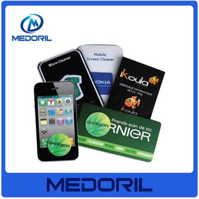 China High quality microfiber sticker mobile screen cleaner with custom logo for sale