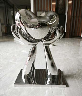 China 1.5 Meter High Modern Outdoor Stainless Steel Sculpture for sale