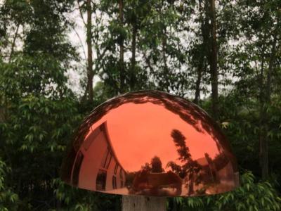 China Painted Stainless Steel Sculpture , Stainless Steel Garden Ornaments for sale