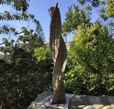 Cina Vernice astratta dipinta attraente di cottura di stile delle sculture delle statue del giardino del metallo in vendita