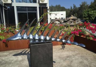China Esculturas internas de aço inoxidável lustradas do metal, estátuas interiores home modernas à venda