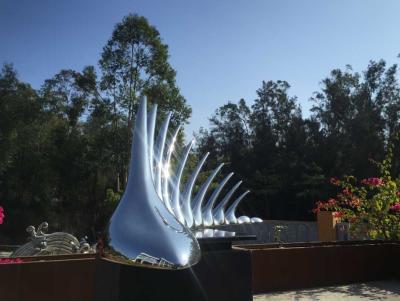 China Esculturas internas de aço inoxidável lustradas do metal, estátuas interiores home modernas à venda