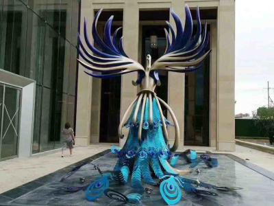 Cina Il colore all'aperto di altezza del ODM 3.5m ha dipinto la scultura bronzea moderna in vendita