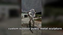 2.5 M Height Custom Abstract Stainless Steel sculpture Garden Decoration