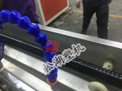 China Plastic Coated Metal Corrugated Pipe Extrusion Line for sale