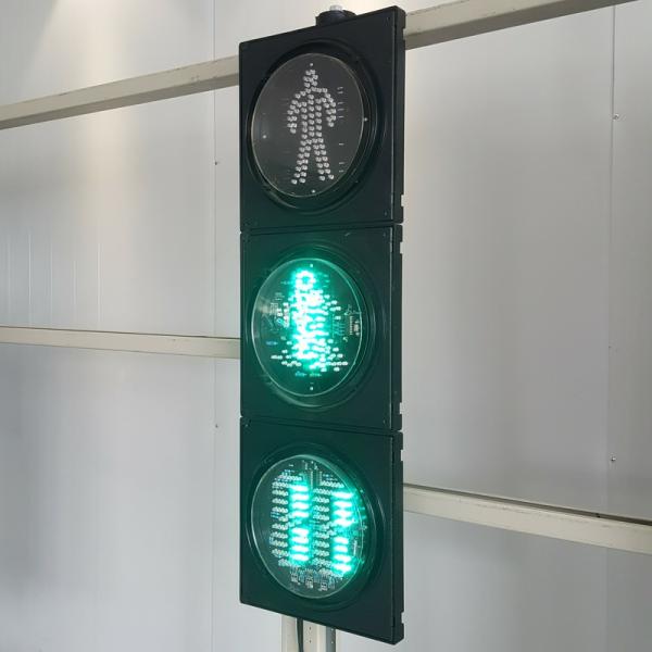Quality Dynamic 200MM 3-Aspect Flip Door RG Pedestrian With Countdown Timer Road Traffic for sale