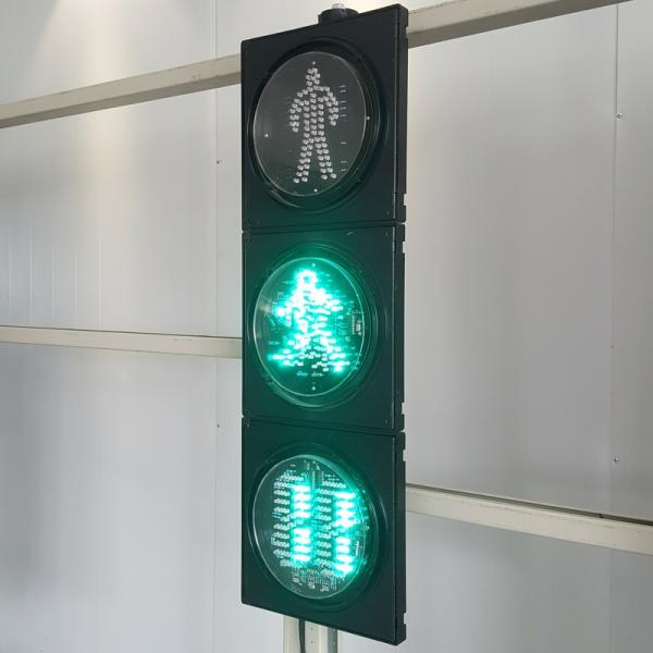 Quality Dynamic 200MM 3-Aspect Flip Door RG Pedestrian With Countdown Timer Road Traffic for sale