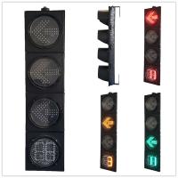 China 200MM 4-Aspect RYG Left Arrow With Countdown Timer Road Traffic Light for sale