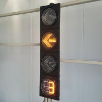 China 200MM 4-Aspect RYG Left Arrow With Countdown Timer Road Traffic Light for sale