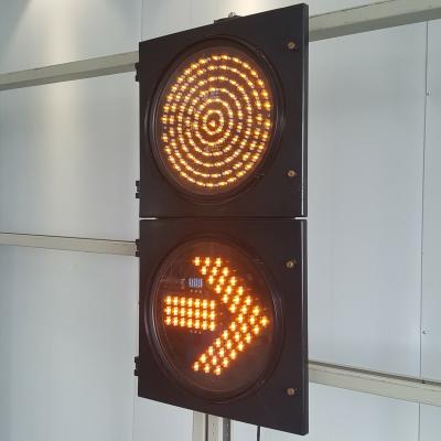 China 300 mm 2-aspect RYG bal en rechtse pijl wegverkeerslicht afneembare Te koop