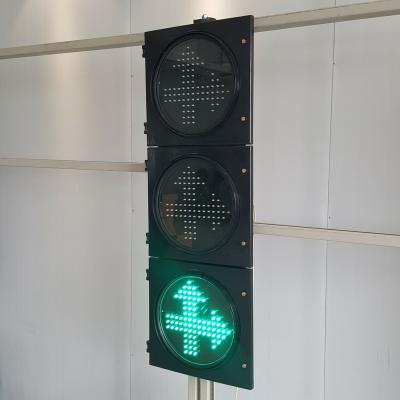 Cina 3 aspetti RYG segnale stradale a doppia freccia 300 mm Rosso Giallo Verde in vendita