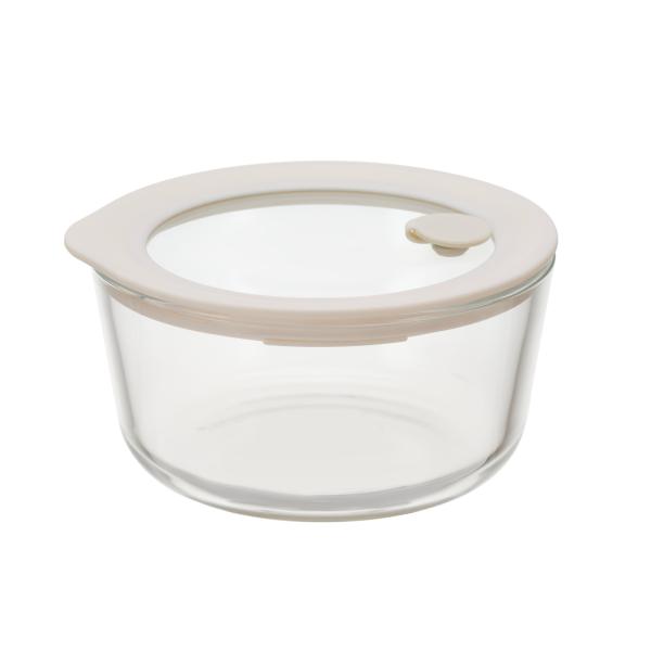Quality Vented Glass Lid Container With PP Frame 236ml 472ml 944ml 1652ml for sale