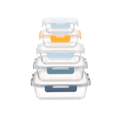China Customized Glass Fruit Storage Containers With Cool Lock PP Lid Leakproof for sale