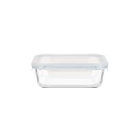 Quality Customized Clear Glass Food Container Glass Food Prep Containers With Outer Edge for sale