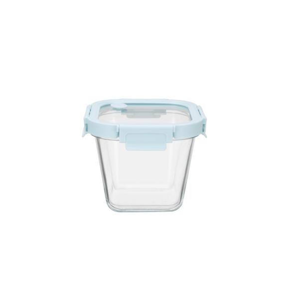 Quality 700ml To 1800ml Vented Glass Lid Container Round Glass Food Storage Containers for sale