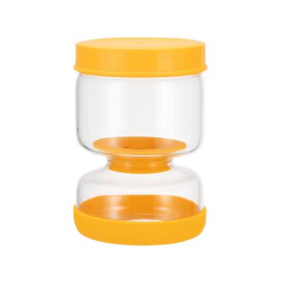 China Glass Pickle Jar 750ml 900ml 1300ml Microwave Safe Glass Pickle Bottles for sale