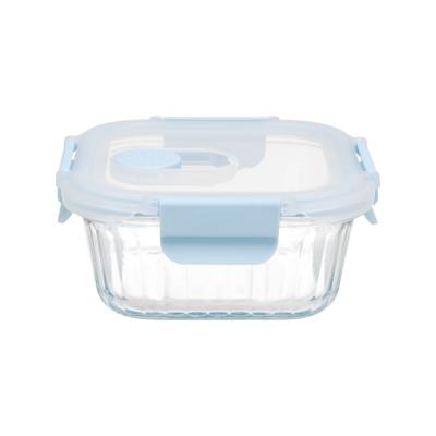 China Stain Resistant Borosilicate Glass Food Container with Vented Cool Lock PP Lid and Temperature Resistance (-40℃-560℃) for sale