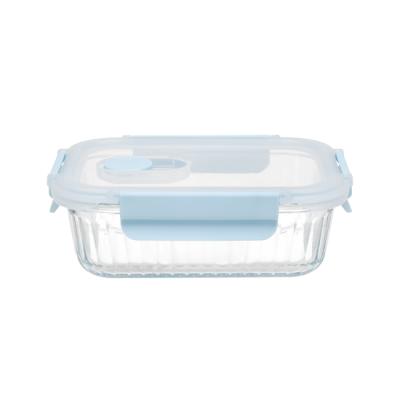 China Stain Resistant Borosilicate Glass Food Container with Vented Cool Lock PP Lid and Temperature Resistance (-40℃-560℃) for sale