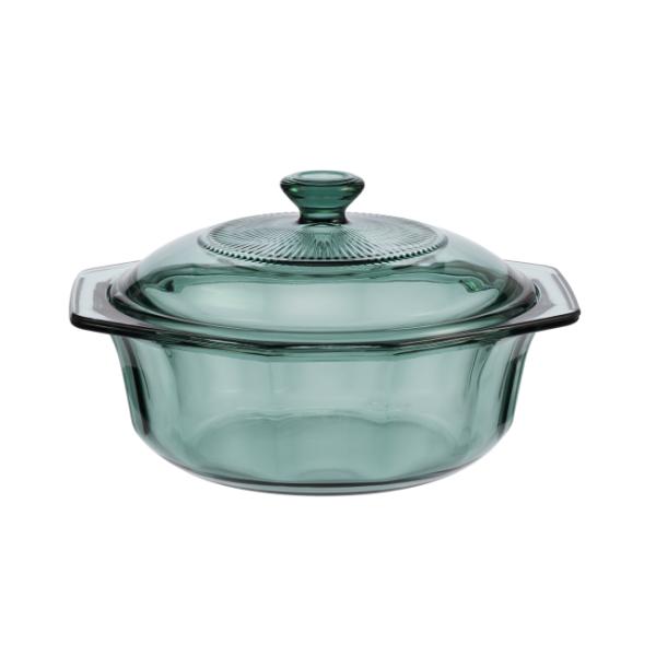 Quality Teal Color High-borosilicate Glass Tableware for sale
