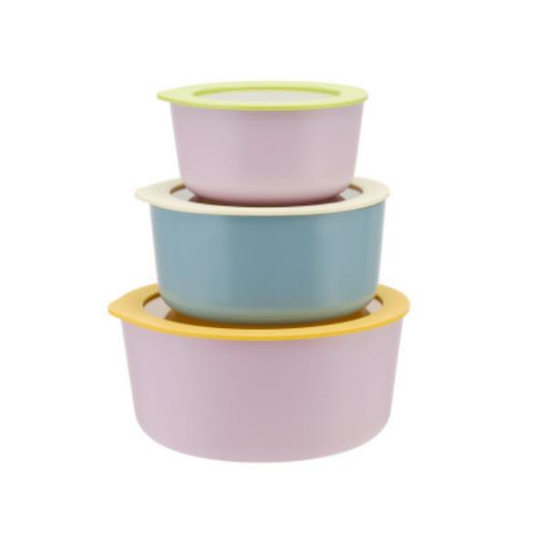 Quality Colorful Non Stick Coating Glass Food Storage With Glass Lids Glass Fruit Storage Containers for sale