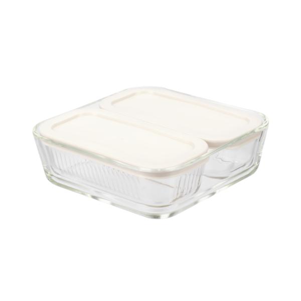 Quality Glass Food Container with PE Lid Set for sale