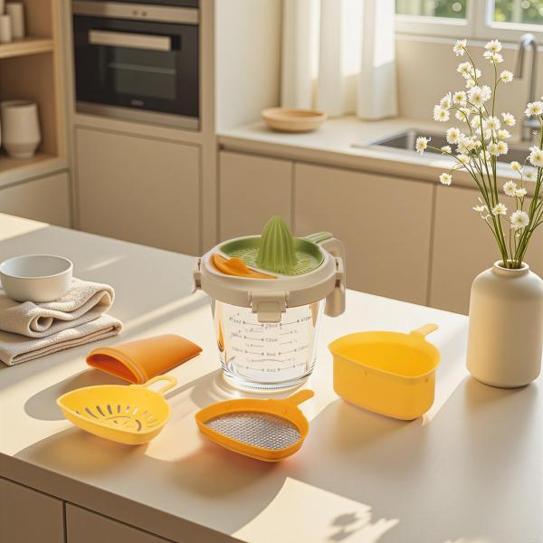 Quality Multifunctional Food Preparation Measuring Cup Set With Egg Separator / Juicer / for sale