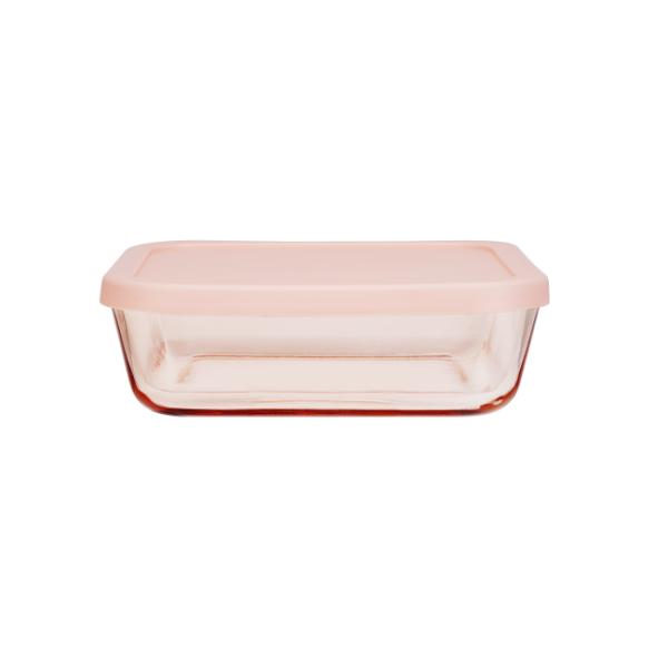 Quality Color Sprayed Glass Food Container With Simply Store PE Lid for sale
