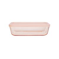 Quality Color Sprayed Glass Food Container With Simply Store PE Lid for sale