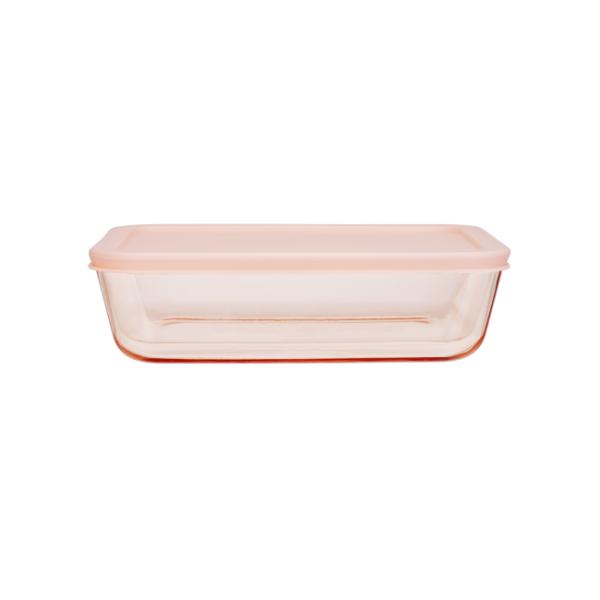 Quality Color Sprayed Glass Food Container With Simply Store PE Lid for sale