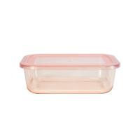 Quality Color Sprayed Glass Food Container With Simply Store PP Lid for sale