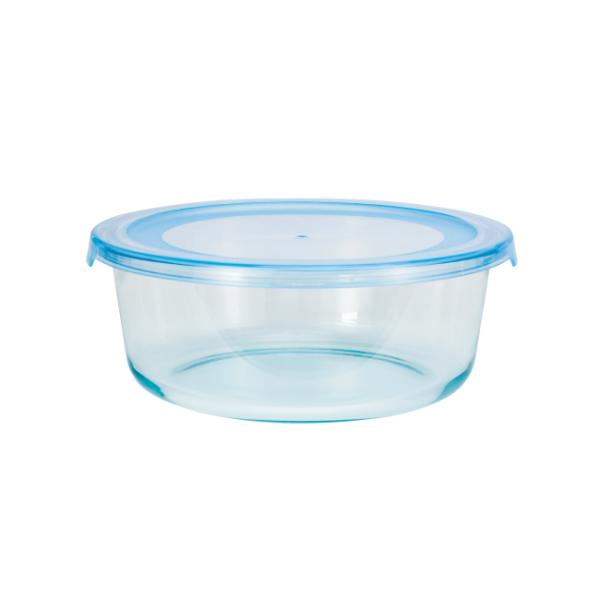 Quality Color Sprayed Glass Food Container With Simply Store PP Lid for sale