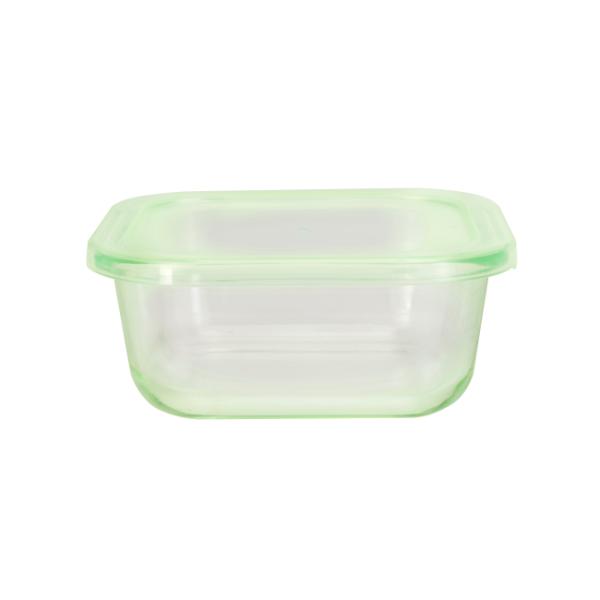 Quality Color Sprayed Glass Food Container With Simply Store PP Lid for sale
