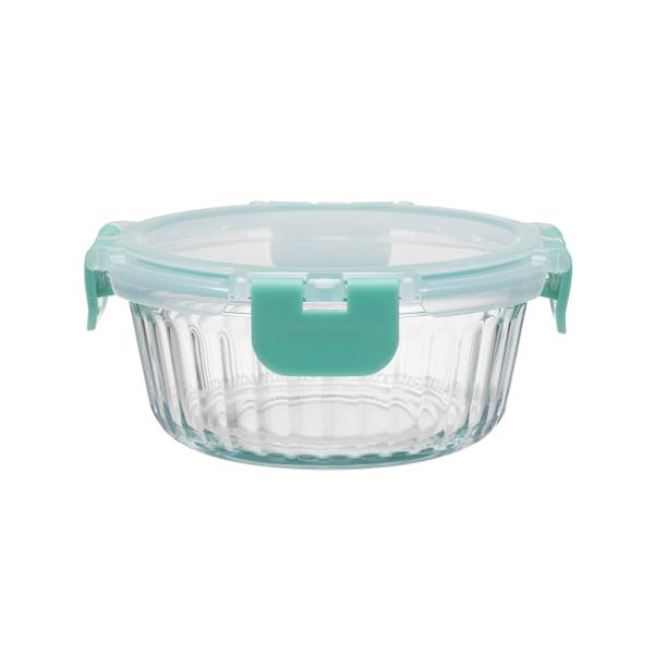 Quality Borosilicate Glass Food Container with Airtight Cool Lock Lid for sale