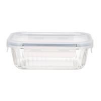Quality Striped High Borosilicate Glass Food Container with PP Lid for sale