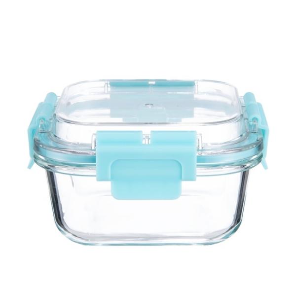 Quality Borosilicate Glass Food Container 1050ml with Snap Lock Lid for sale