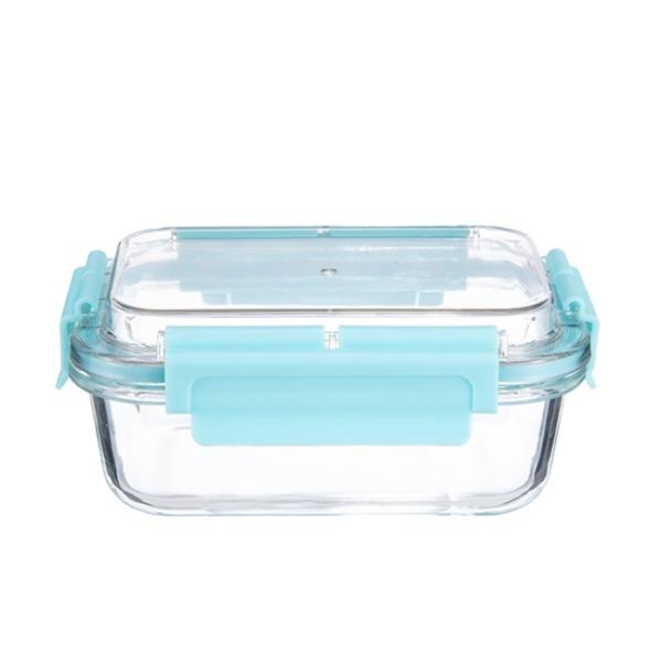 Quality Borosilicate Glass Food Container 1050ml with Snap Lock Lid for sale