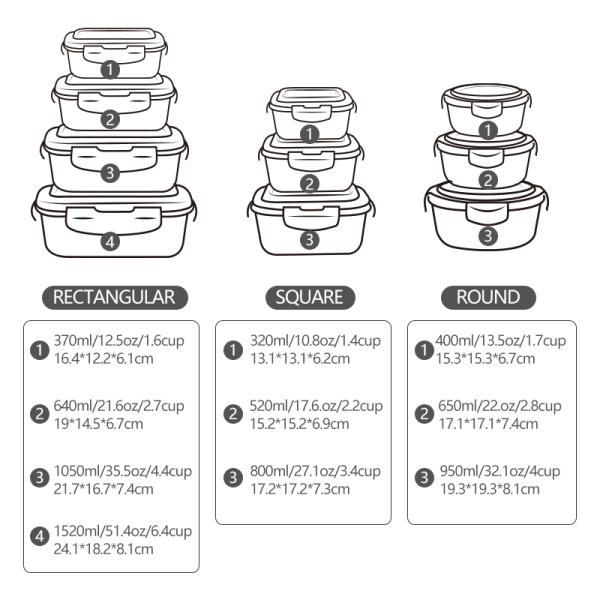 Quality IKOO Durable Stackable Vacuum Glass Containers -40℃ to 560℃ for sale