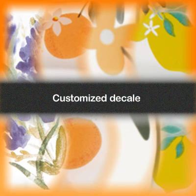 China Freezer Safe Custom Glass Food Container with Christmas Design and Customizable Options for sale