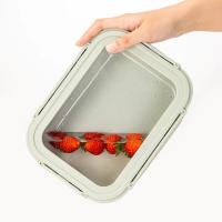 China Stackable Ceramic Food Storage Container with Glass Lid for Healthy Meal Prep & Wellness Brands for sale